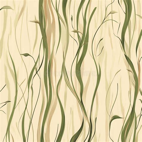A Minimalistic And Stylized Pattern Of Thin Blades Of Grass Stock