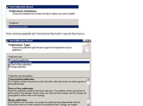 Adım Adım Mssql Transactional Replication Kurulumu Veritabani