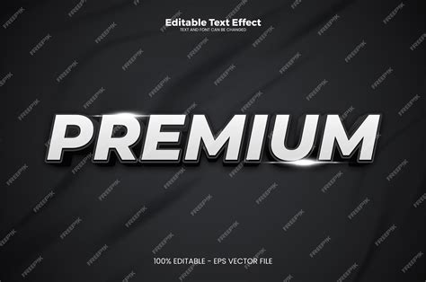 Premium Vector Premium Editable Text Effect 3d Text Effect Template