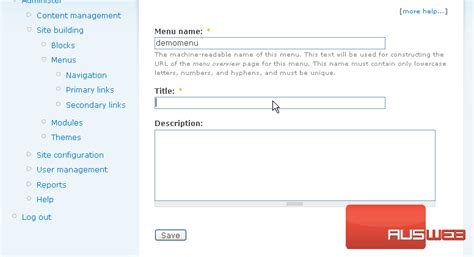 How To Create Menus In Drupal Web24