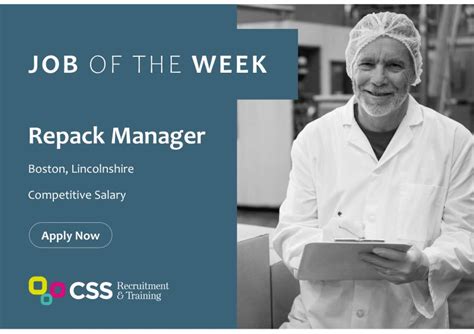 Css Recruitment And Training Services Ltd On Linkedin Joboftheweek