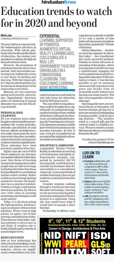 Sp Jains President Nitish Jain Shares The Education Trends To Watch