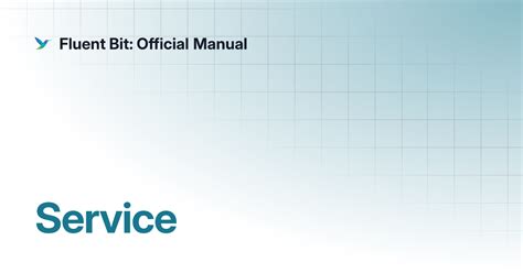 Service Fluent Bit Official Manual Service Fluent Bit Official Manual