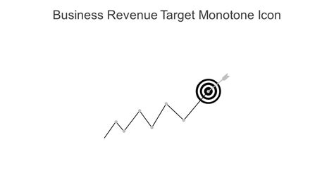 Business Revenue Target Monotone Icon In Powerpoint Pptx Png And Editable Eps Format Ppt Slide