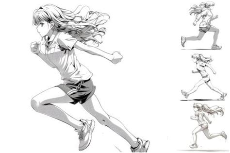 Anime Girl Running Graphic By Ai Graphic Design Bundle · Creative Fabrica