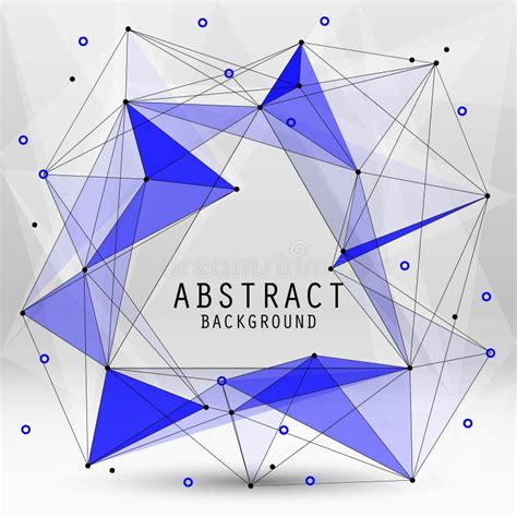 Vector Abstract Background With Triangles Stock Vector Illustration