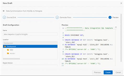 Data Synchronization Templates Realtime Compute For Apache Flink Alibaba Cloud Documentation