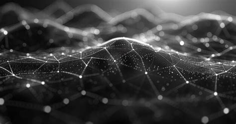 Abstract Digital Network Structure Premium Ai Generated Image