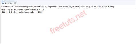 Alias Và Từ Khóa Static Trong Java Freetuts