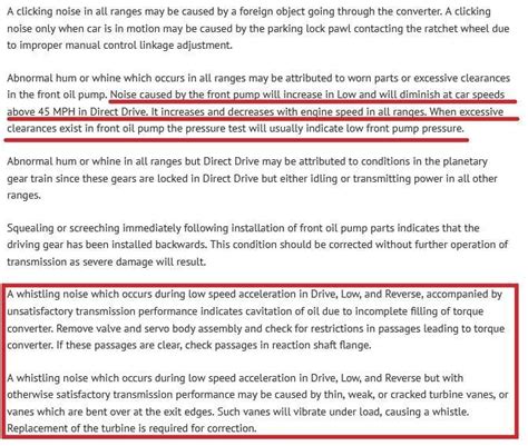 1958 Variable Pitch Dynaflow Whirring At All Ranges In Low Speed Buick Post War Antique