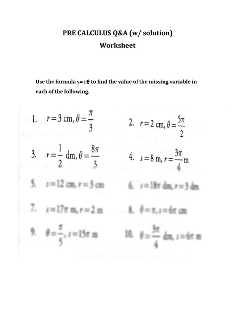 Honors Pre Calculus Probability Worksheet 1 Hinsdale Township