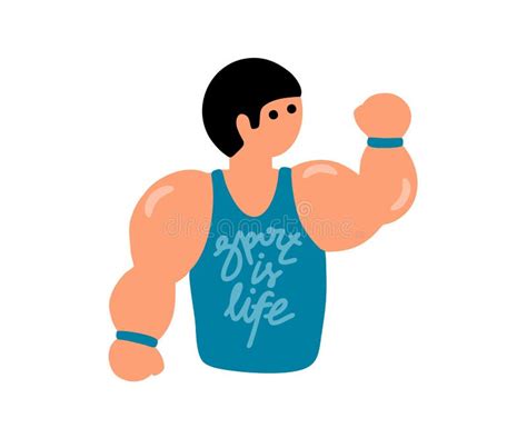 Молодой сильный человек в красном и черном супер костюме взгляд сверху Иллюстрация штока