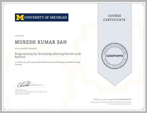 Mukesh Kumar On Linkedin Python Certification