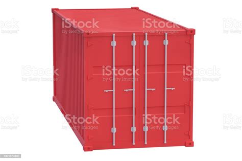 흰색 배경에 고립 된 바다 공기 및 도로별 물품 운송용 금속 용기 3d 렌더링 글로벌 비즈니스에 대한 스톡 사진 및 기타 이미지 글로벌 비즈니스 금속 단일 객체