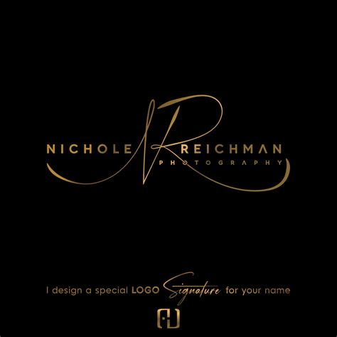 Personalized Logo Design Custom Initials Signature Photography Logo Minimal Initials Logo
