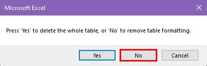 Ways To Remove A Table In Microsoft Excel How To Excel