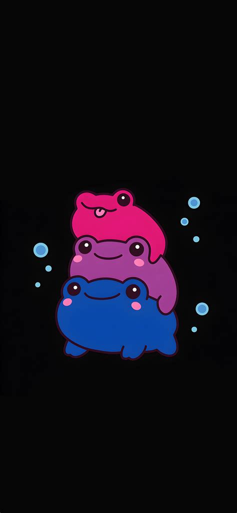 Bisexual Frog Stack Dark Cute Wallpapers Lgbtq Wallpapers Hd