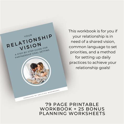 Relationship Visualization Workbook For Couples Guided Journal