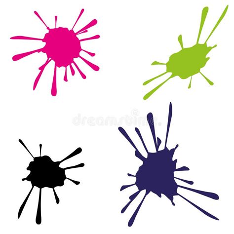 Drop of color stock vector. Illustration of splatter - 52588267