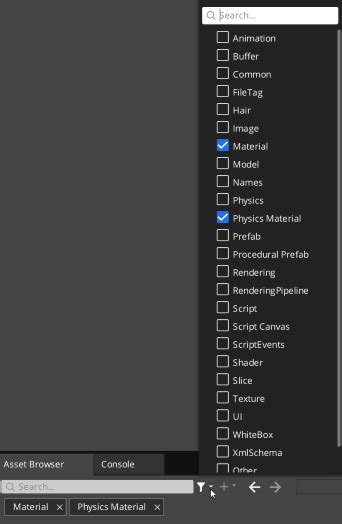 Asset Browser Open 3d Engine