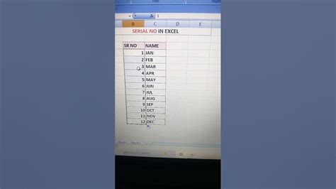 Automatic Serial Number In Excel Exceltips Exceltricks Education
