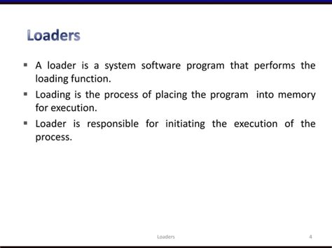 Loaders System Programming Pptx
