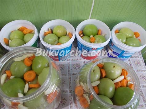 Зелени домати в кофи