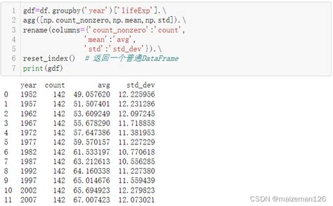 python数据分析——分组操作1 gapminder tsv csdn博客