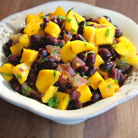 Spicy Black Bean Salad With Mango Mias Cucina