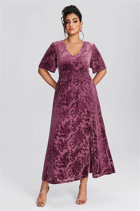 Plus Size Velvet Dresses Elegant Special Occasion And F