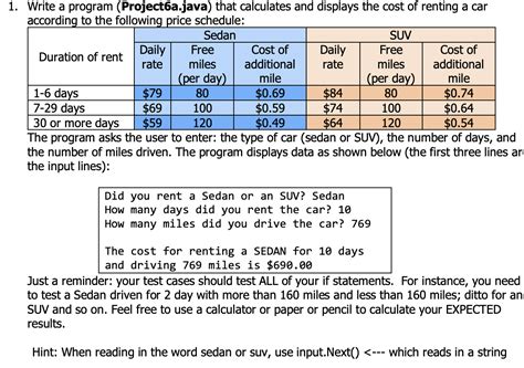 Solved 1 Write A Program Project6ajava That Calculates