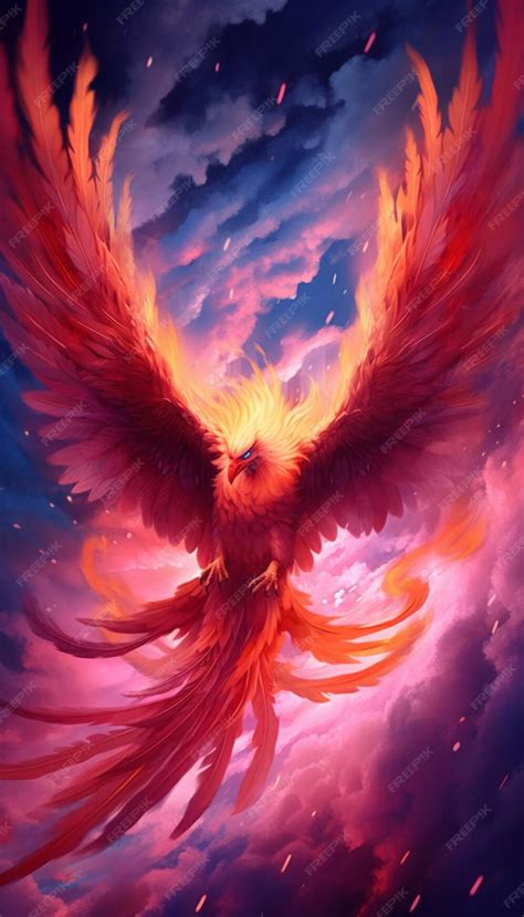 Premium Photo Phoenix Mythical Bird Artwork Album Full Of Fire And