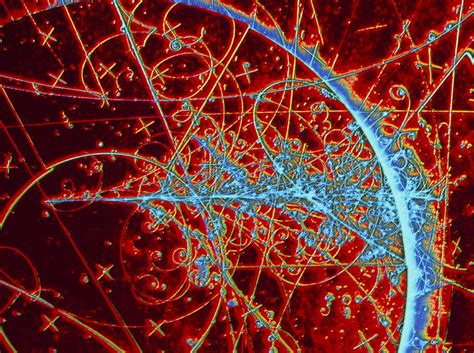 Particle Tracks 1 By Science Photo Library