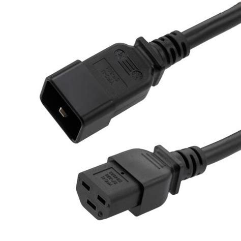 Iec C20 To Iec C21 High Temp Power Cord 20 Amp 6ft