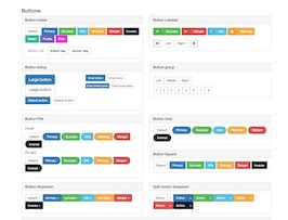 Bootstrap Html Snippet Angle Buttons