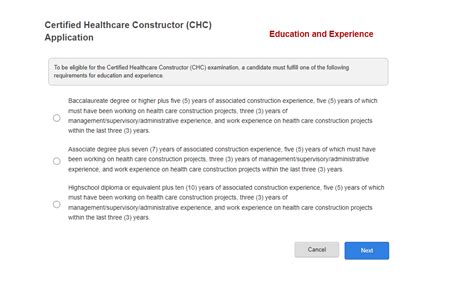 Chc Exam Registration American Hospital Association
