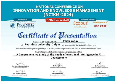 Parth Yadav On Linkedin Research Conference2024 Artificialintelligence