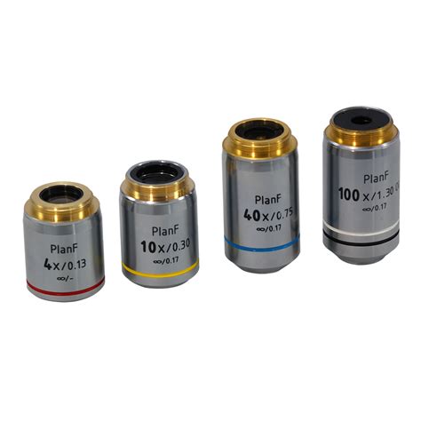 4x Infinity Corrected Plan Fluor Apochromatic Microscope Objective Lens Working Distance 16 3mm