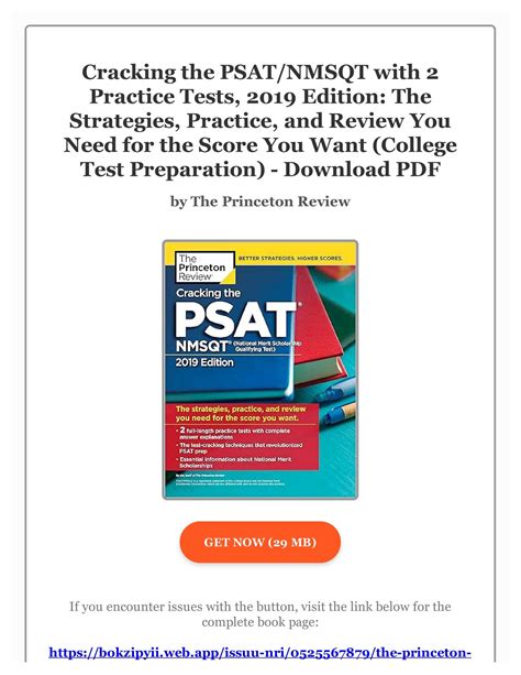 Download Cracking The Psat Nmsqt With 2 Practice Tests 2019 Edition The Strategies Practice
