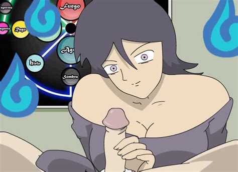 Rule 34 5 Elementos Bags Under Eyes Blank Eyes Cleavage Female Focus Handjob Hetero No Bra