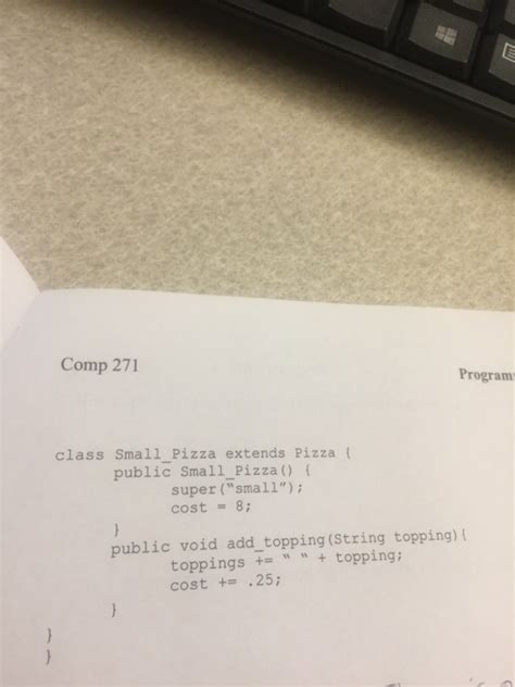 Solved Programming Ii Comp 271 Given This Code Answer The