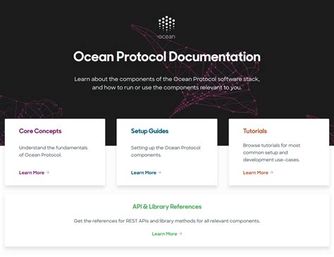 docking the ship the ocean protocol documentation website by troy