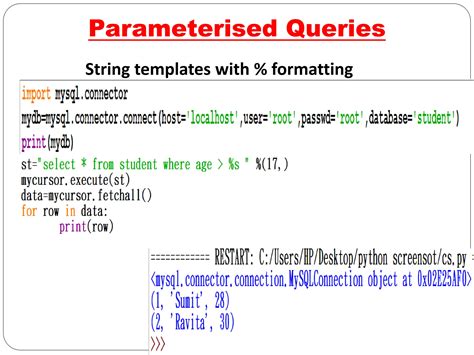 Interfacing Python To Mysql 11363255151pptx Interfacing Python To Mysql 11363255151pptx