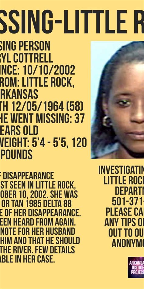The Disappearance Of Cheryl Cottrell Disappeared