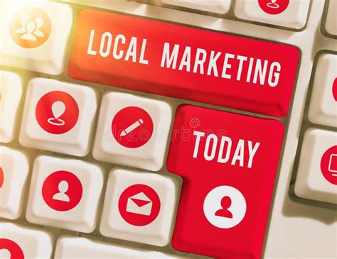 Text Caption Presenting Local Marketing Word Written On Targets