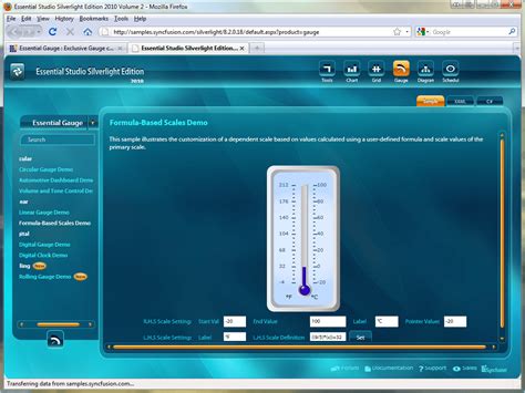 Syncfusion Essential Gauge