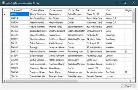 How To Export Datatable To Csv Using Csvhelper In C