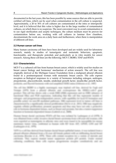 Solution Cytogenetic Analysis Of Primary Cultures And Cell Lines Generalities Applications And