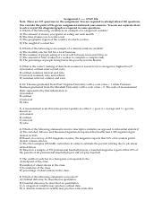 Assignment 1 STAT 106 Docx Assignment 1 STAT 106 Note There Are 127 Questions In The