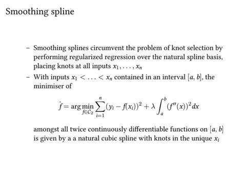Splines 1 Smoothing Learning More Characterspdf